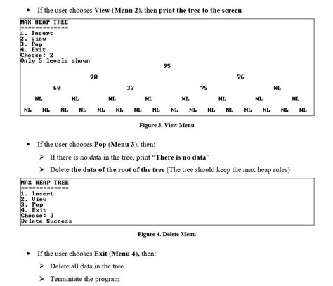 Solved Max Heap Tree Make A Program That Simulates Max Heap
