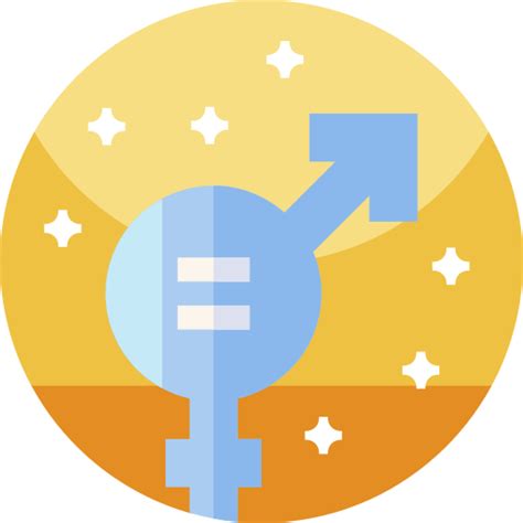 Gender Equality Geometric Flat Circular Flat Icon