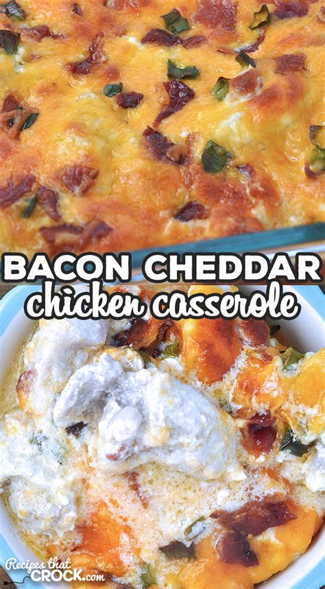 Low Carb Bacon Cheddar Chicken Casserole Oven Recipe Recipes That