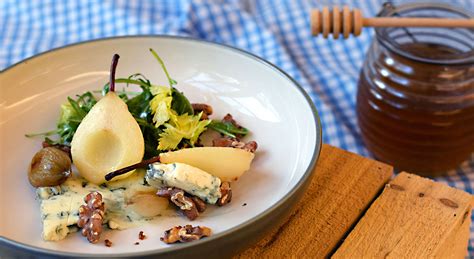 Baked Pear Salad Bm Independently Minded Contract Caterer