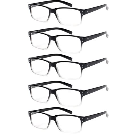 Norperwis Reading Glasses 5 Pairs Quality Readers Spring Hinge Glasses
