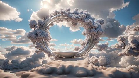 Premium Photo Monochrome Sky A Fusion Of Cloudscape And Mandelbrots Ambient Occlusion