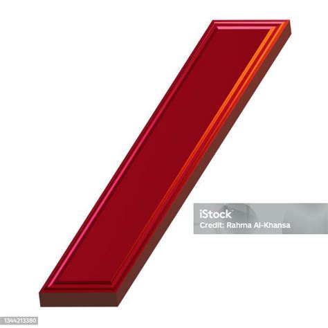 슬래시 기호 3d 렌더링 금속 레드 절연 디자인 일러스트레이션 0명에 대한 스톡 사진 및 기타 이미지 0명 3차원 형태