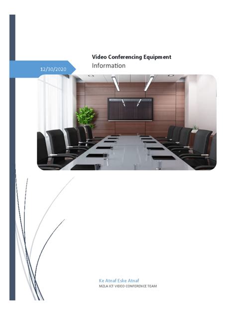video conferencing equipment pdf videotelephony web conferencing