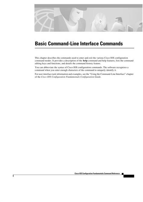 pdf basic command line interface commands dokumen tips