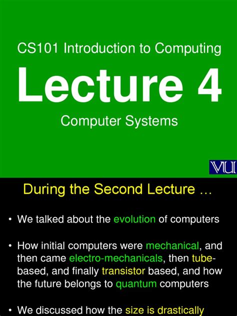 Cs101 Introduction To Computing Download Free Pdf Computer Hardware