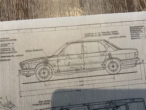 Bmw E28 535i 1981 Design Drawing Artwork Etsy