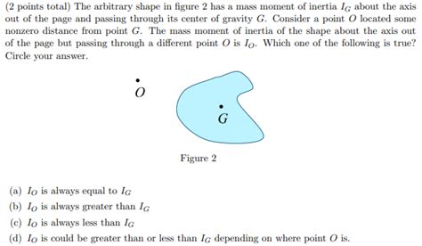 Solved 2 Points Total The Arbitrary Shape In Figure 2 Has