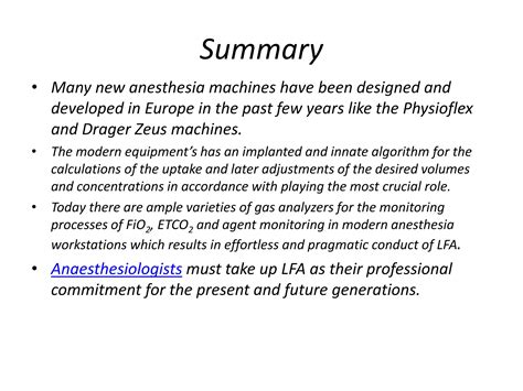 Low Flow Anesthesia System Pptx