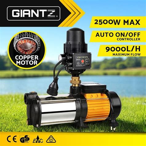 Giantz Garden Water Pump High Pressure 2500w Max 5 Stage Tank