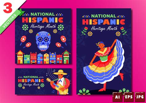 Hispanic Heritage Month Flyer Template