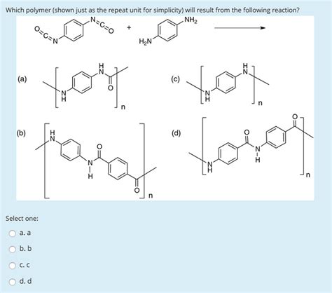 Solved Which Polymer Shown Just As The Repeat Unit For