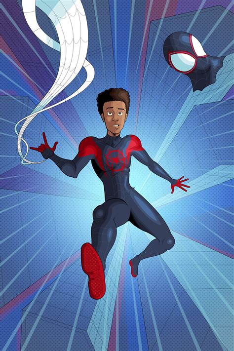 Spider Man Into The Spider Verse Miles By Owenoak95 On Deviantart