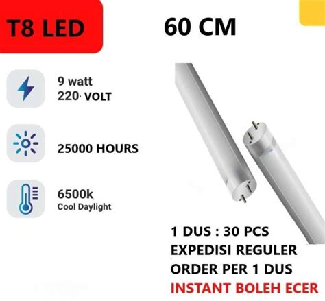 Promo Lampu T Led Cm Tl Led Watt Lampu Tl Neon Tube W Pendek