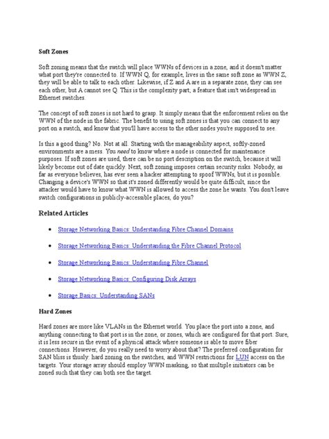 Cisco Zoning Pdf Network Switch Computer Network