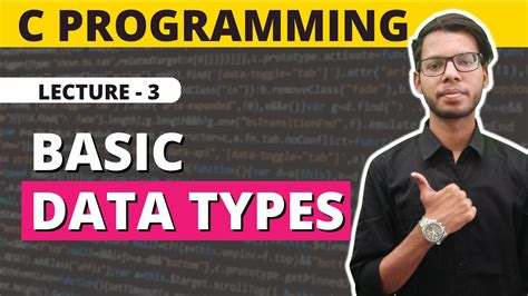basic data types c programming free classes c by vishal kumar
