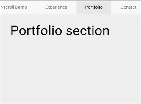 Javascript Library For Smooth Scroll And Scrollspy Js Navbar Scroll Css Script