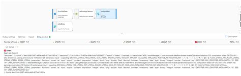 Flowlet Invalidoperationexception When Using Data Preview After Select