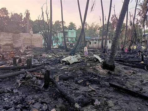 ငပုတောမြို့တွင် ထမင်းအိုးတည်ရာမှတစ်ဆင့်မီးလောင်မှုဖြစ်ပွားပြီး နေအိမ