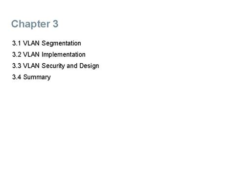 Chapter VLANs Switched Networks PresentationID Cisco