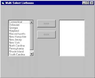 Multi Select List Box Vb6