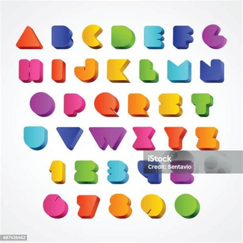 Abc 유행 둥근된 현대 팝 게시 벡터 문자 설정 합니다 전체 편지 라틴어 영국 알파벳 글꼴 컬렉션입니다 알파벳에 대한 스톡 벡터 아트 및 기타 이미지 Istock