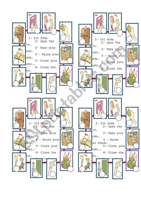 Classroom Commands Worksheet Classroom Commands Vocabulary Worksheets