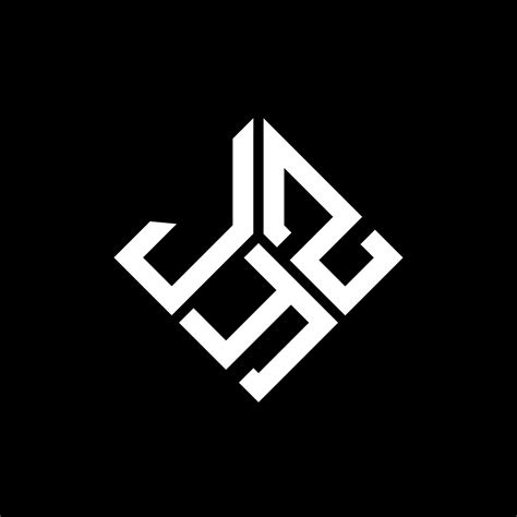 JYZ letter logo design on black background. JYZ creative initials ...