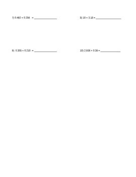 Adding Decimals With Base Blocks By Elizabeth Cosner TPT