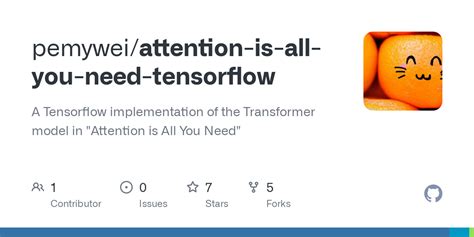 Github Pemyweiattention Is All You Need Tensorflow A Tensorflow Implementation Of The