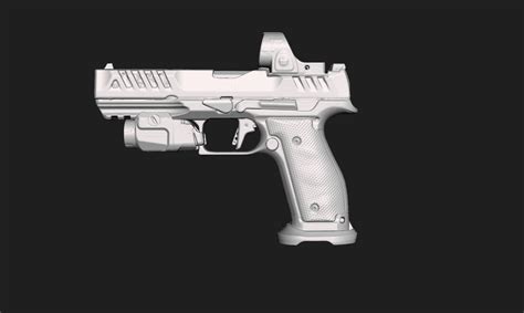 🩻 Walther Pdp Match Full Size 5 Sf W Sro And Streamlight Tlr7 A Flex Real Size 3d Scan Gun Mold