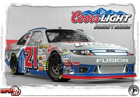 Rpm 3d Coors Light Concept By Nascar3d On Deviantart