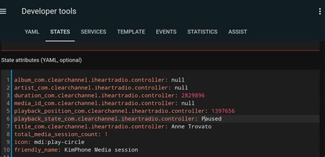 Getting Attribute Info Rhomeassistant