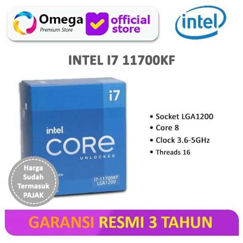 Jual Processor Intel Core I7 11700kf Box Di Seller Omega Premium Official Store Jl Sutomo