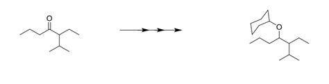 solved provide multiple step synthesis scheme for the