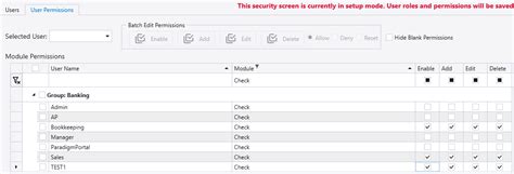 Creating Users And User Security Paradigm Erp By Paragon Documentation