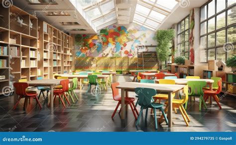 Kaleidoscope Classroom Kindergarten Classroom With Tables Multi