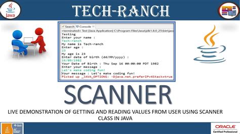 How To Get And Read Values From User Using Scanner Class Java Coding Exercise Techranch