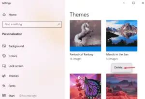 How To Delete Installed Themes On Windows 11 10