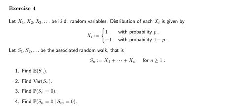 solved exercise 4let x1 x2 x3 dots be i i d ﻿random