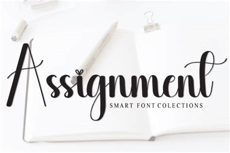 Assignment Font By Andikastudio Creative Fabrica