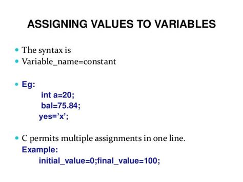 Datatypes And Variables In C Language