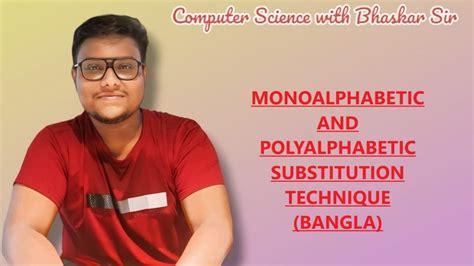Monoalphabetic And Polyalphabetic Substitution Technique Bangla Youtube