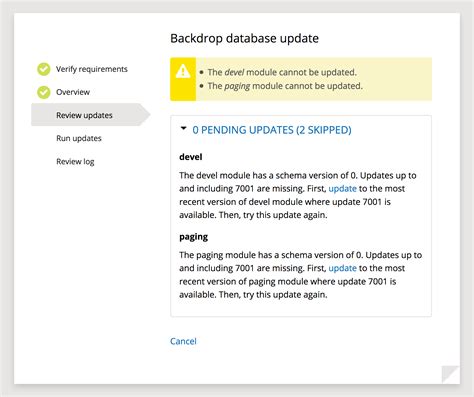 Ux Update Dependency Message Not Very Helpful · Issue 2858 · Backdropbackdrop Issues · Github