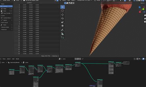 Need Help With Geometry Nodes To Bend A Mesh Waffle Cone Blender