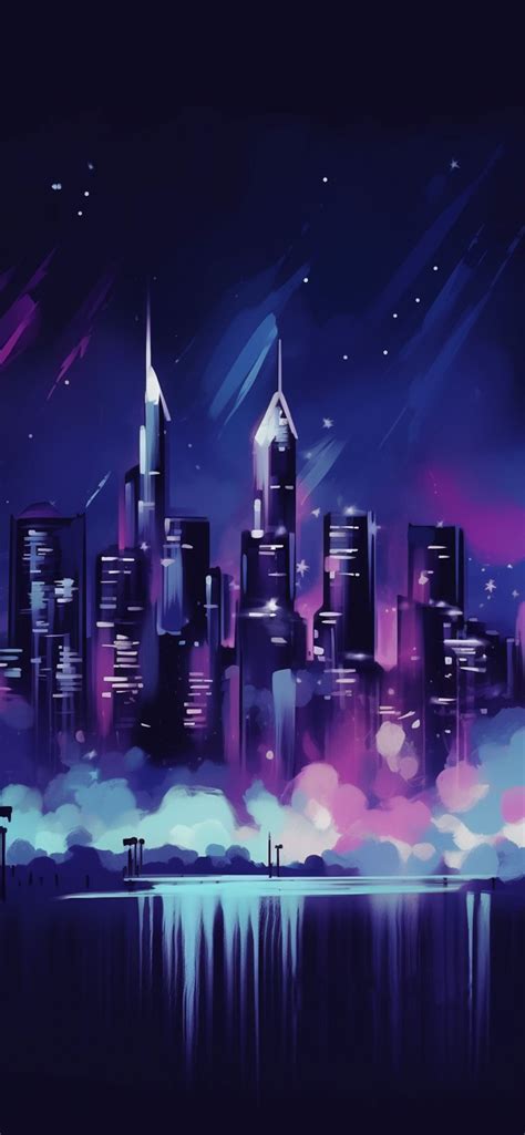 Aesthetic Purple City Wallpapers 4k Hd Backgrounds On Wallpaperbat