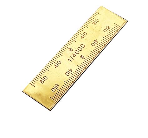 buy awadh brass patwari scale pocket scale 2 inch with 1 4000 marking and permanent engraving