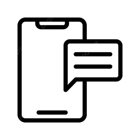 Text Communication Screen Symbol Vector Communication Screen Symbol