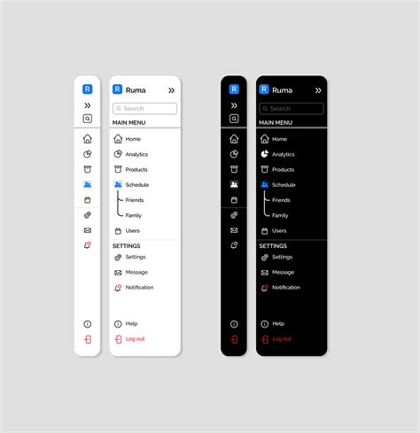 Navigation Bar Behance
