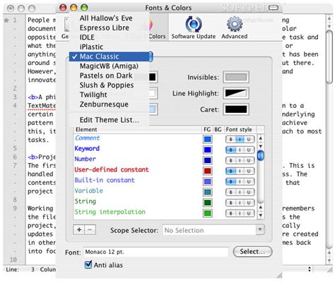 textmate power text editor with all the tricks